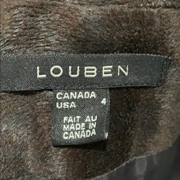 louben | Jackets & Coats | Louben Vintage Faux Hair On Hide Jacket ...